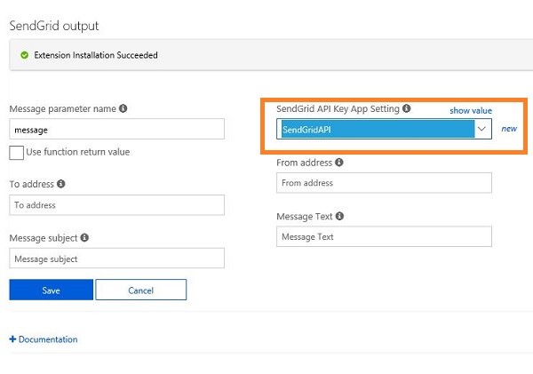 Integrating SendGrid Service Via Azure Functions